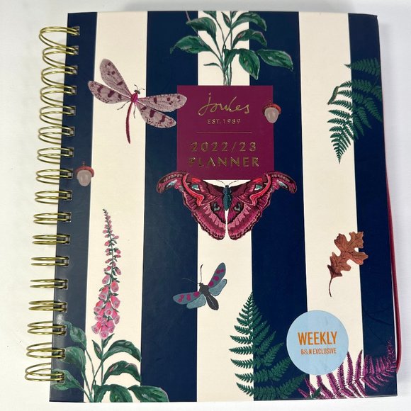 Portico Designs | Office | Joules Weekly Planner Striped Floral New ...